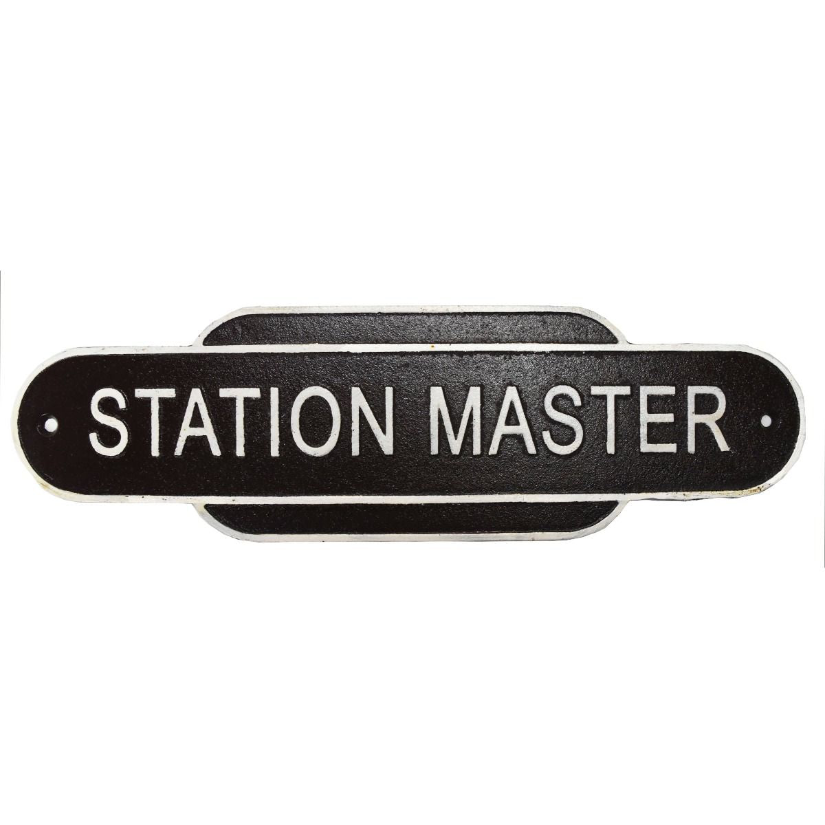 Station Master Sign 39cm - Cast iron plaque – IHR VINTAGE ANTIQUES