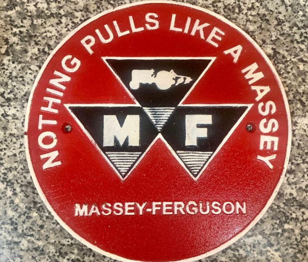 Massey Ferguson - cast iron sign plaque – IHR VINTAGE ANTIQUES